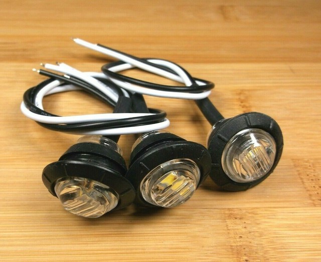 3 BBT 12 volt DC Waterproof Push-In White LED RV Step Lights | eBay