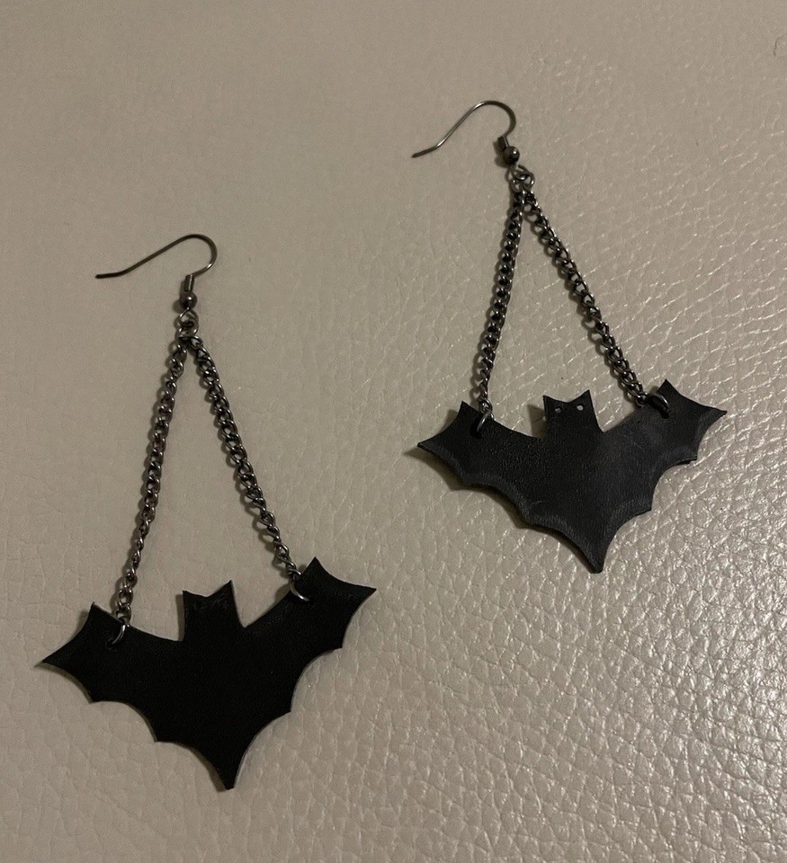 Red Devil Horns Head Band And Bat Earrings | eBay UK