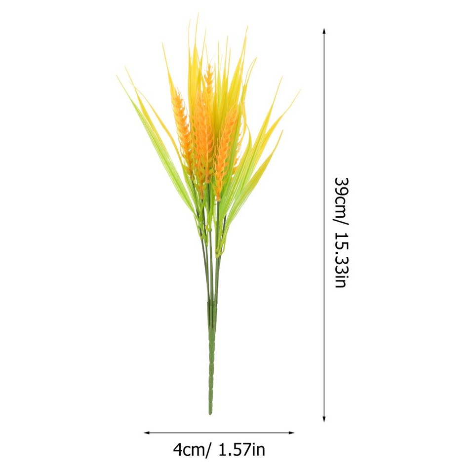6 Pcs Thanksgiving Dried Wheat Stalks Decor Sheaves Bouquet Bundles ...