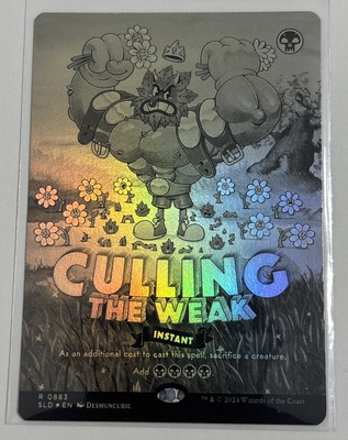 Culling the Weak 0883 Rainbow Black & White Foil Twisted Toon Secret ...