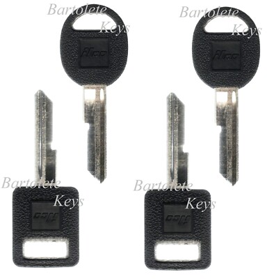 2 Car Key Blank Set Fits Many Old Pontiac And GMC Truck Models | eBay