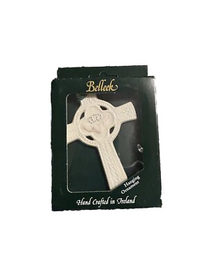 Reed & Barton Belleek Claddagh Celtic Cross Ornament Christmas Holiday ...