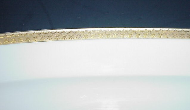 Hertel Jacob Large Serving Platter Bavaria Germany Gold Encrusted 15.5 ...