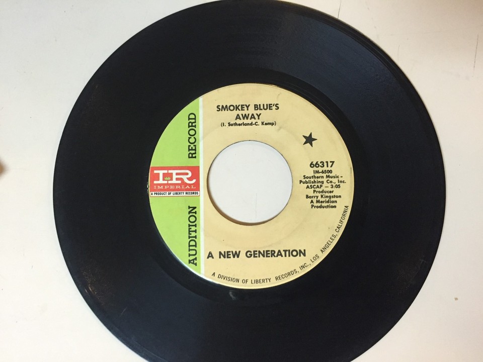 ROCK 45 RPM RECORD - A NEW GENERATION - IMPERIAL 66317 | eBay