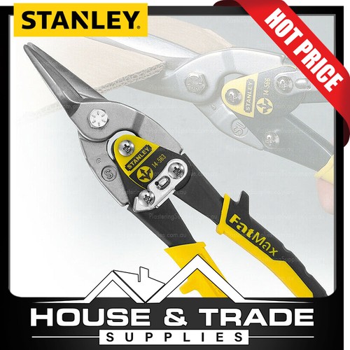 Stanley Aviation Tin Snips FATMAX® Straight Cut Compound Action 14-563 ...