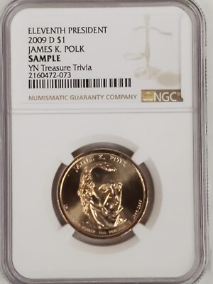 2009 D James K Polk Dollar NGC Sample | eBay
