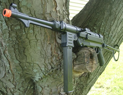 German MP40 Style Metal Gearbox Auto Electric Airsoft Gun Black | eBay