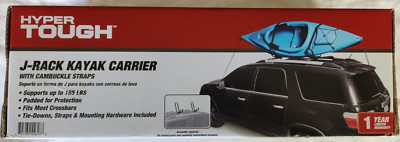 Hyper Tough Roof-Mounted J-Rack Kayak Exterior Carrier for Cars 165LBS ...