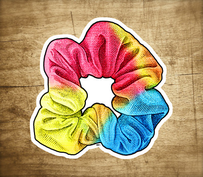 VSCO Scrunchie Rainbow Pastel Vinyl Decal Sticker 2.9" Indoor Outdoor ...