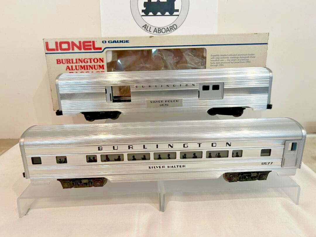 LIONEL 6-9576-77-78-79-80 +9588 #2 BURLINGTON ZEPHYR 6-CAR ALUM. Body ...