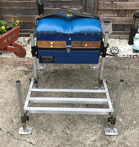 BRILO 3 Drawer Match Fishing Seat Box + Footplate in V.G.C..(See Pics ...
