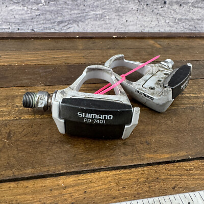 Vintage Shimano PD-7401 Clipless Road Bike Pedals Dura Ace SPD LOOK 7401 Cycling | eBay