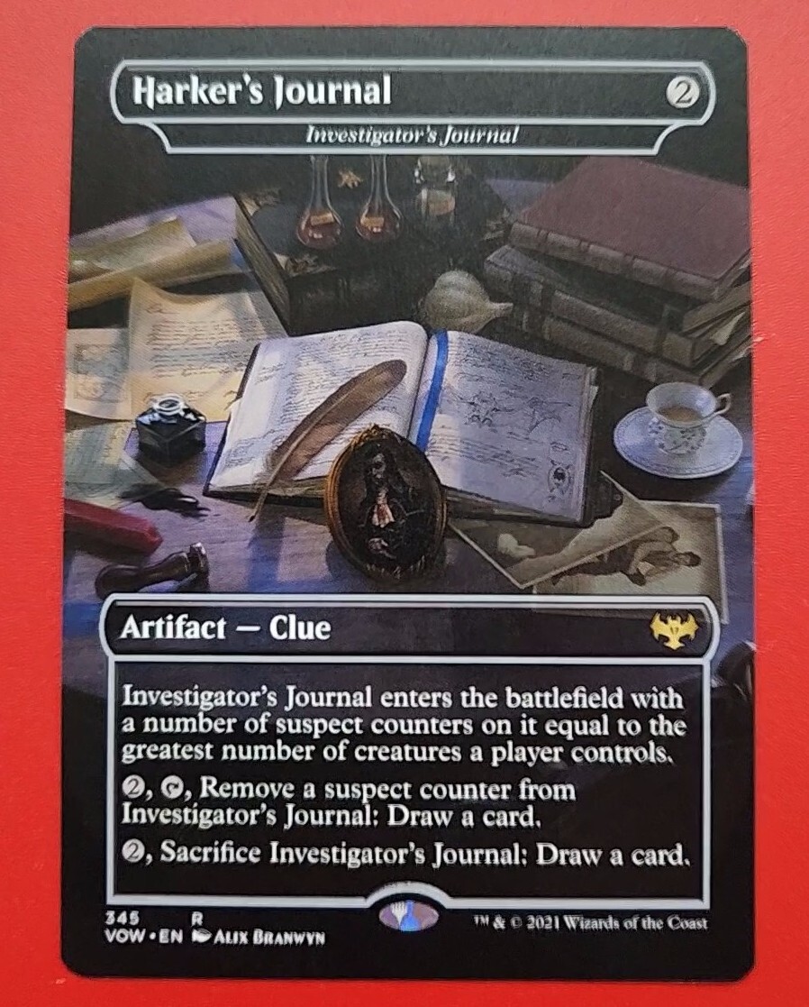 MTG Harker's Journal Innistrad: Crimson Vow 345 Full Art Tegular NM | eBay