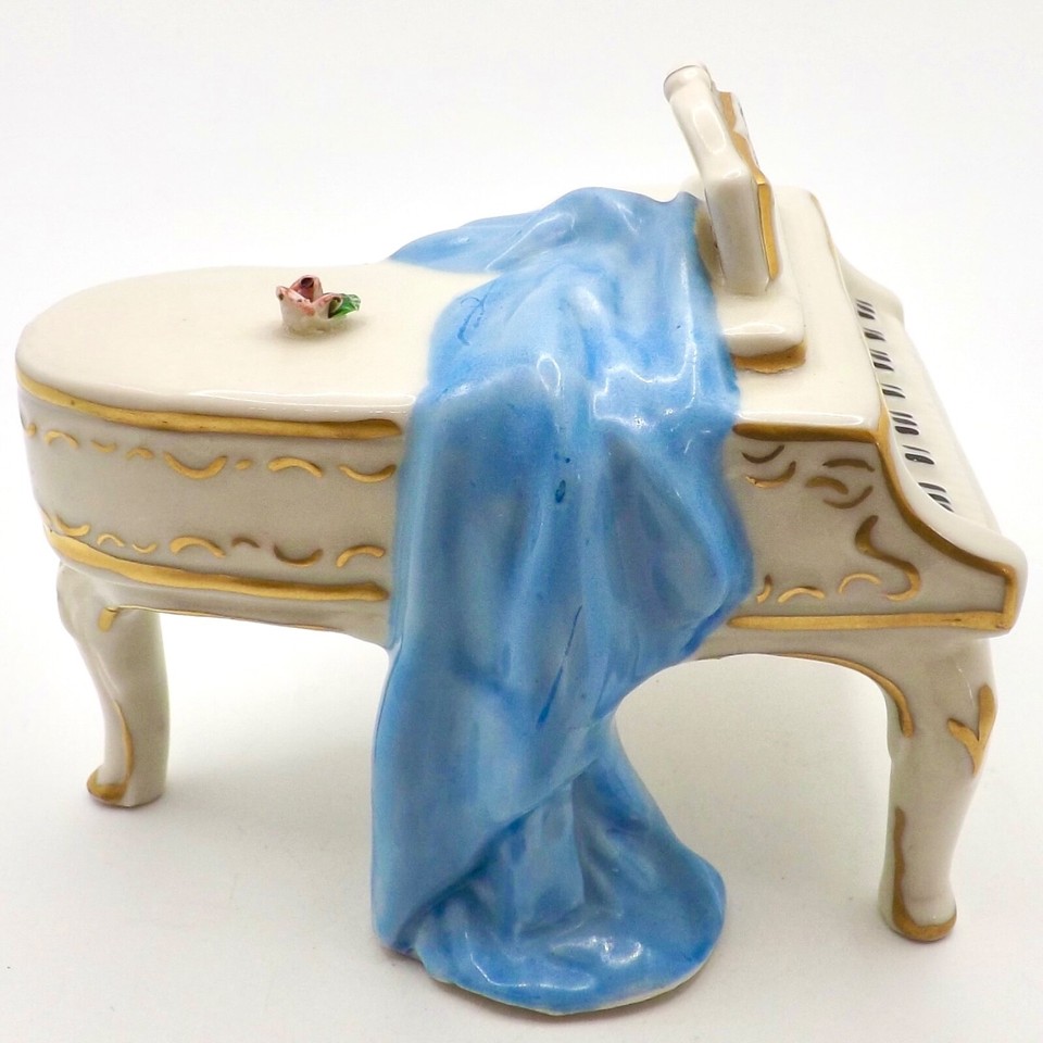Frankenthal Wessel Handgemalt Dresden Germany Piano Figurine Miniature ...