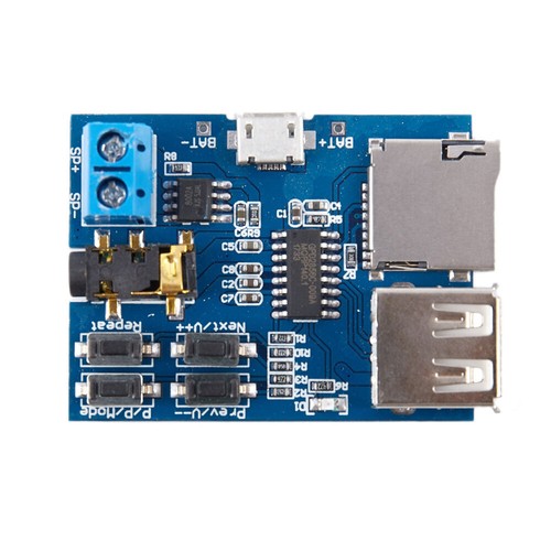 MP3 Format decoder board amplifier decoding audio Player module TF card ...