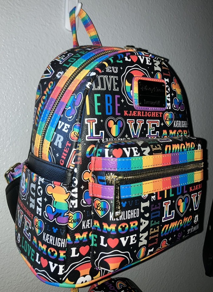 NEW Disney Parks Loungefly Mini Backpack Pride Collection Mickey Mouse ...