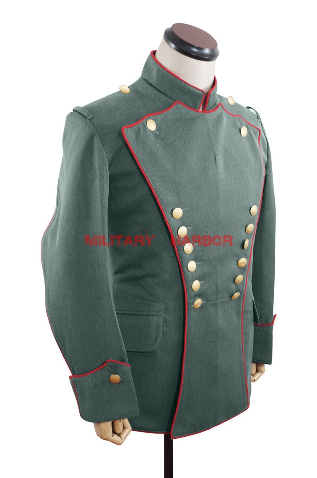 WWI German Empire Uhlan red pipped officer gabardine tunic ULANKA | eBay