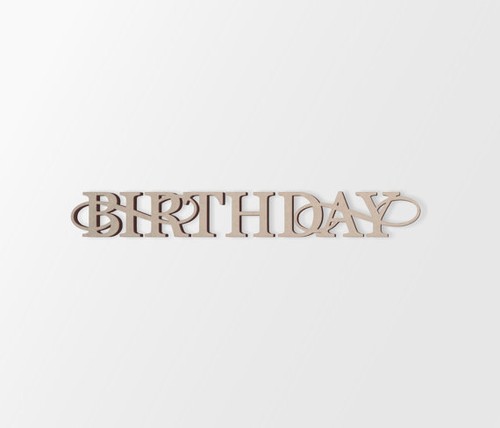 Wall Decor Word Art "Birthday" - Cutout, Home Decor, Unfinished | eBay