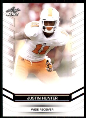2013 Leaf Draft Justin Hunter Rookie Tennessee Volunteers #35 NCAA ...