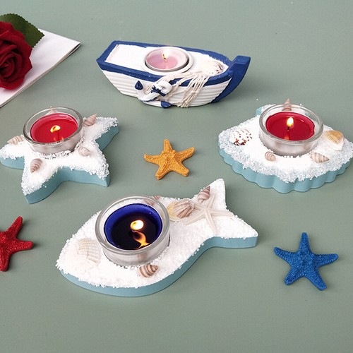 Fish Starfish Shell Boat Candle Holder Romantic Valentine's Day ...
