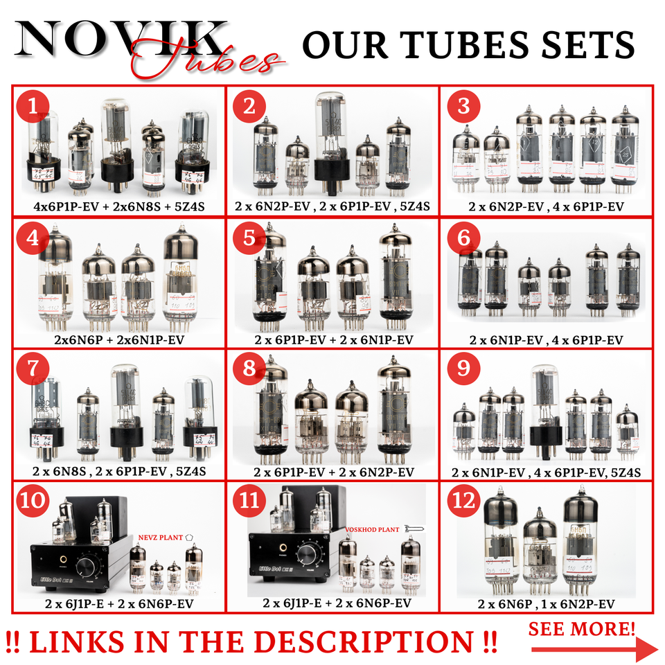 UPGRADE FOR SCHIIT VALHALLA 2 6N6 P 6N1 P-EV MATCHED SET TUBE VALVE ...