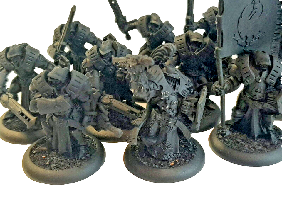 Warmachine Cygnar Sword Knights x 20 with 2 Officers and Standards | eBay