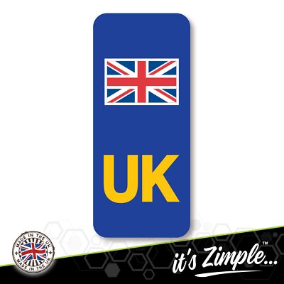 UK NUMBER PLATE STICKER Motorbike Motorcycle Union Jack Flag | eBay UK