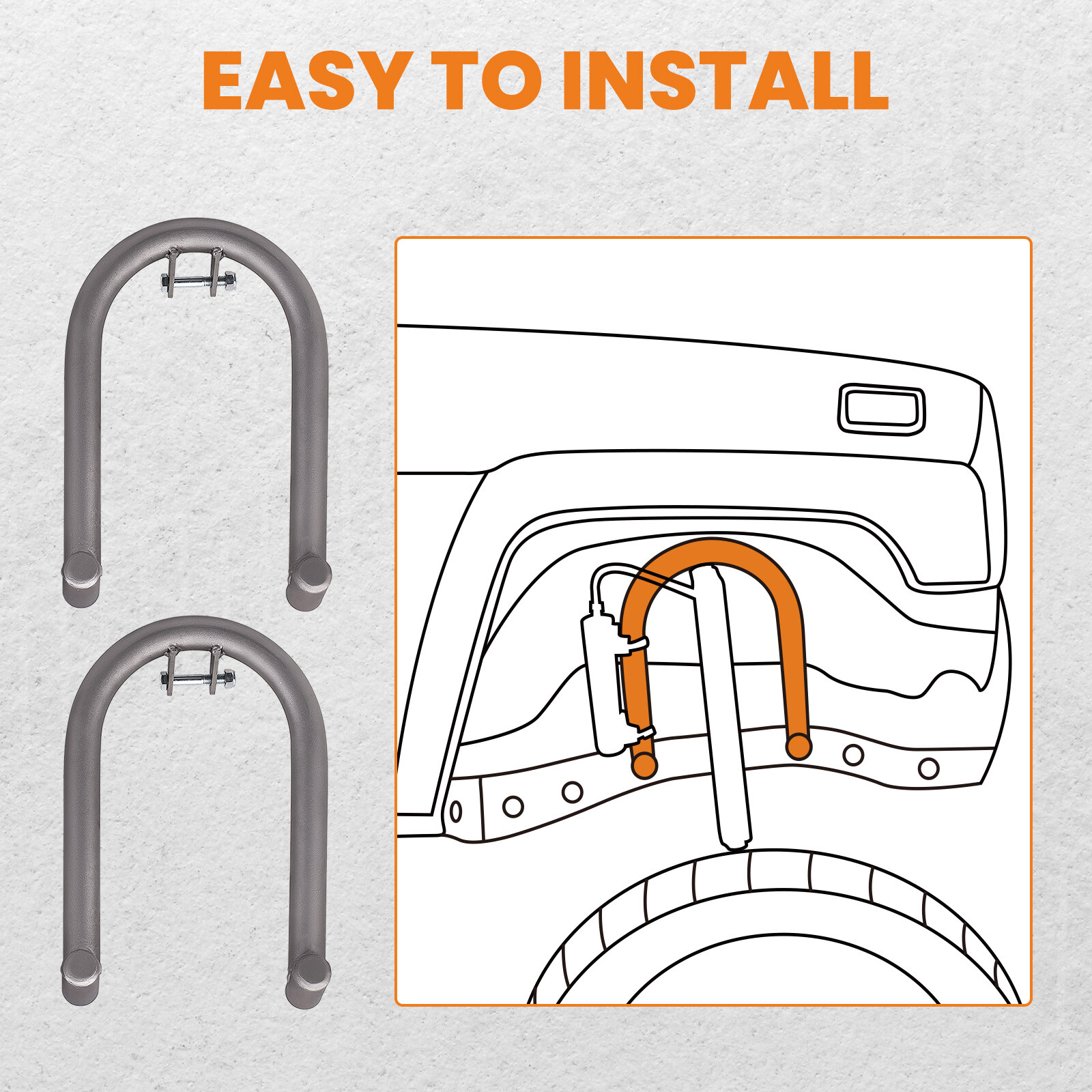 Pair Universal Shock Hoops Fit for Toyota Pickup 1979-1995 Steel | eBay