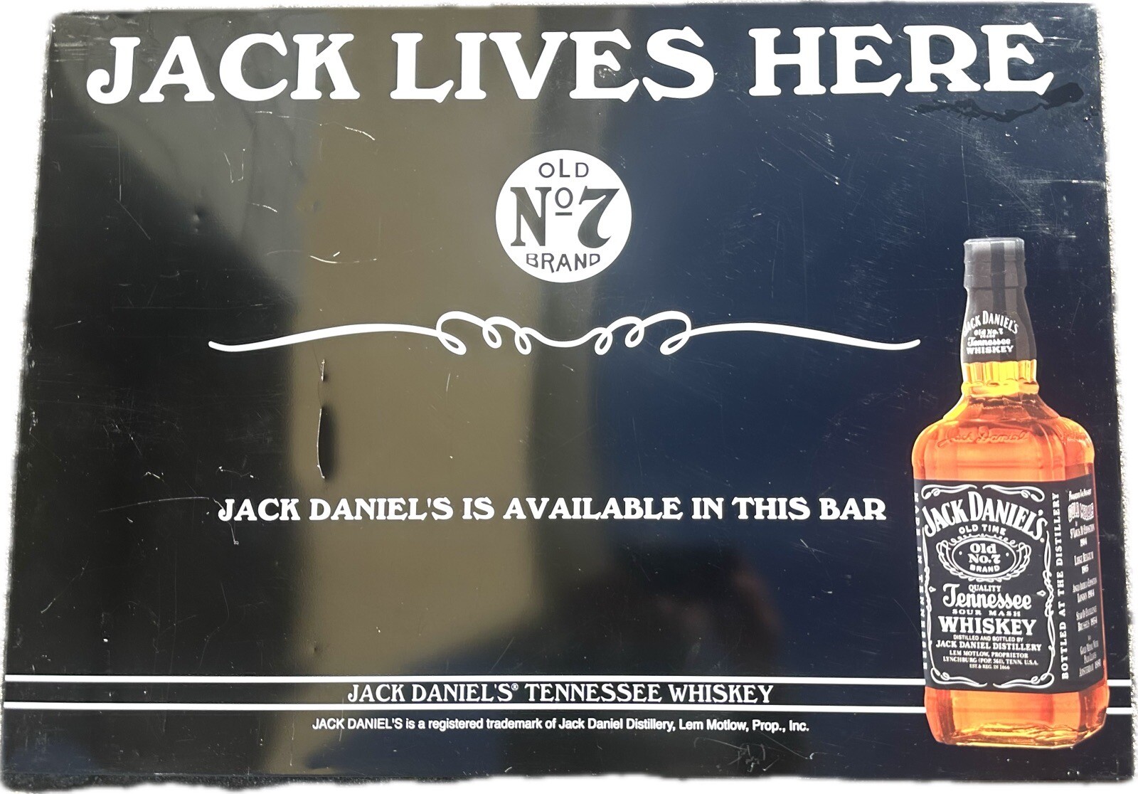 Jack Daniel's Whisky Jack Lives Here Advertising Sign 70x50cm | eBay