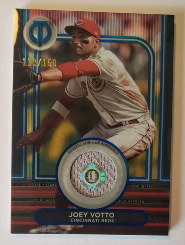 2023 Topps Tribute - Stamp of Approval Relics Green #SOA-JV Joey Votto ...
