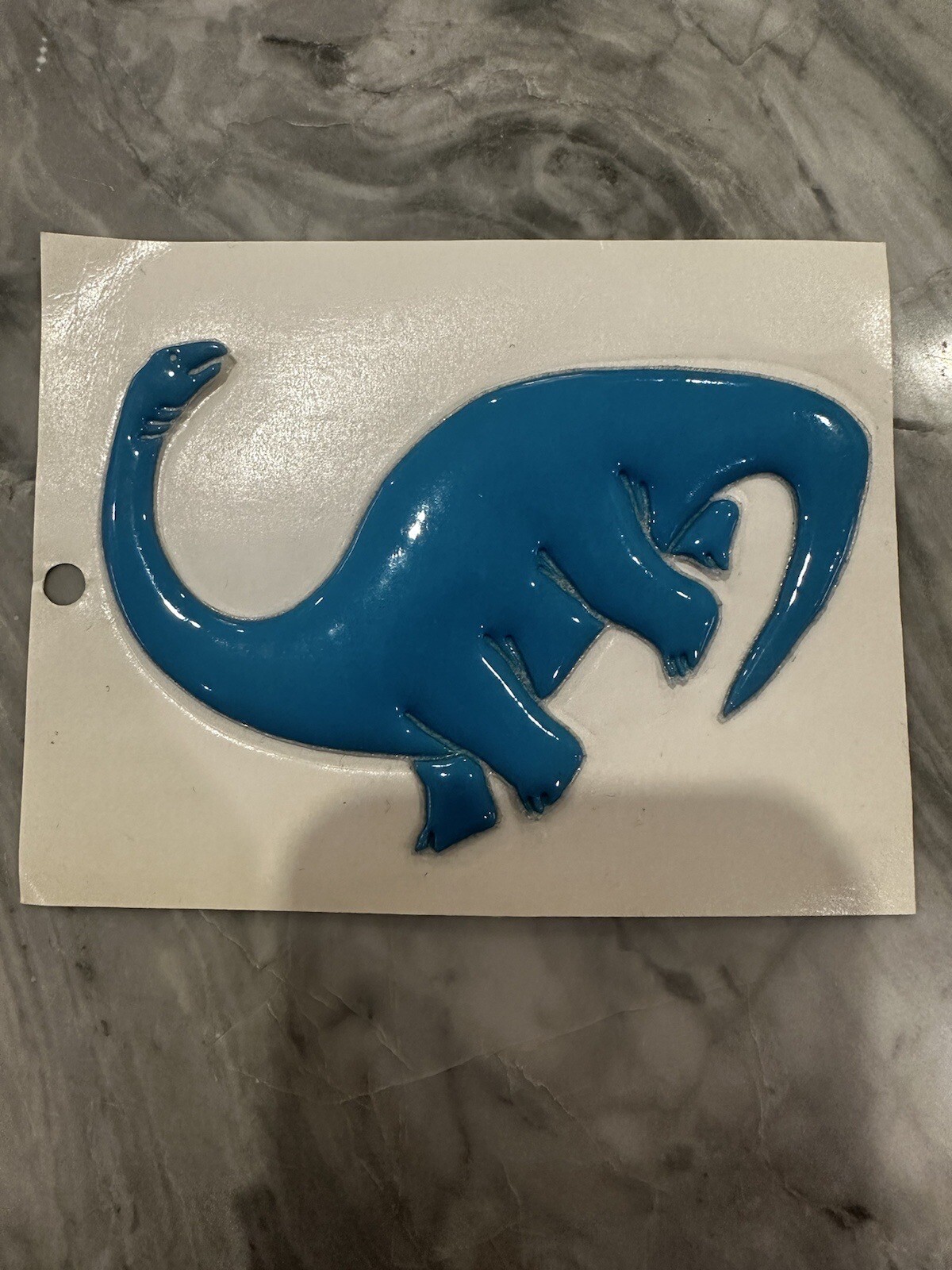 Rare Vintage Large Broncosaurus Dinosaur Puffy Sticker blue 1980’s | eBay