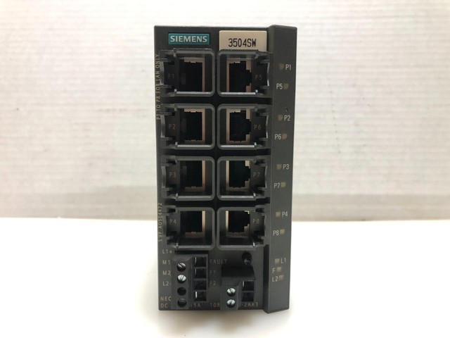 Siemens 6gk5108-0ba00-2aa3 Simatic Net Scalance X108 Ethernet Switch 1p ...