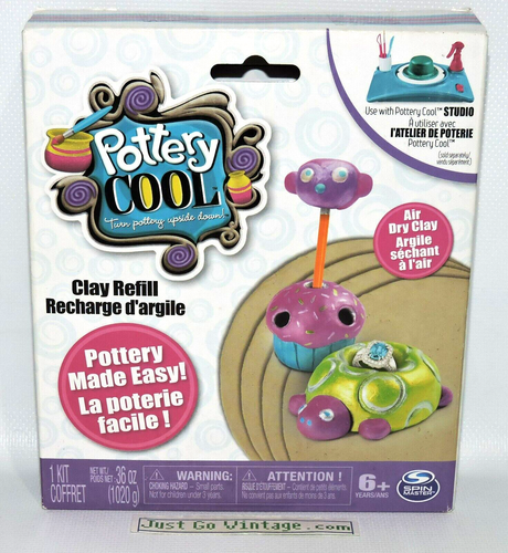 Spin Master Pottery Cool 2.2lbs Clay Refill Kit Maker Studio Kids Art ...