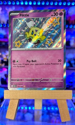 Flittle 164/091 Shiny Holo Rare Paldean Fates Pokemon Card NM Pack ...