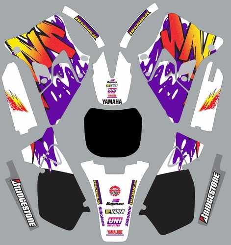 Old School Graphics for Yamaha YZ 125 250 YZ250 YZ125 1996-2001 Decals ...