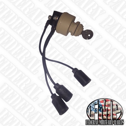 Tan Keyed Ignition Switch - fits Military Humvee - Plug & Play- 24v ...