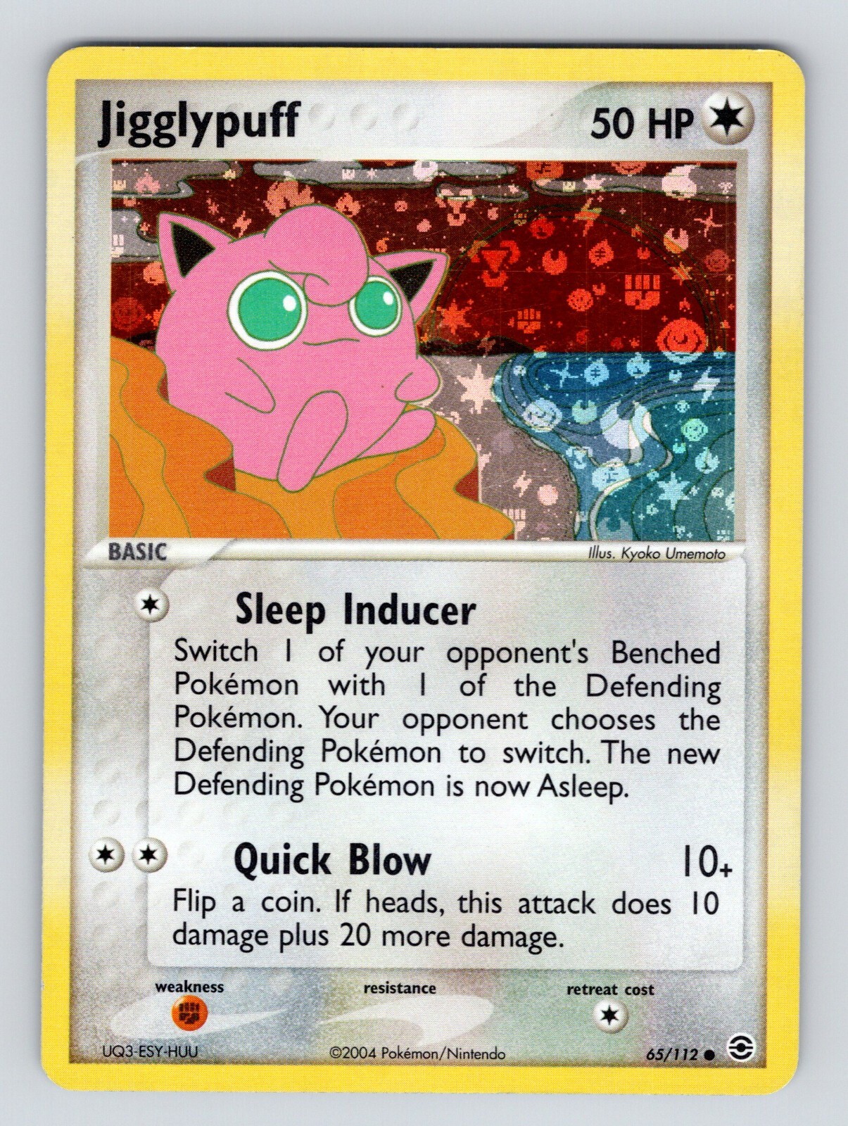 Jigglypuff Reverse Holo 65/112 Pokemon EX Fire Red Leaf Green Played ...