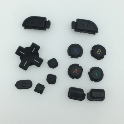 10sets Black For New 3DS LL XL ABXY Buttons D Pad Power L R Trigger ...