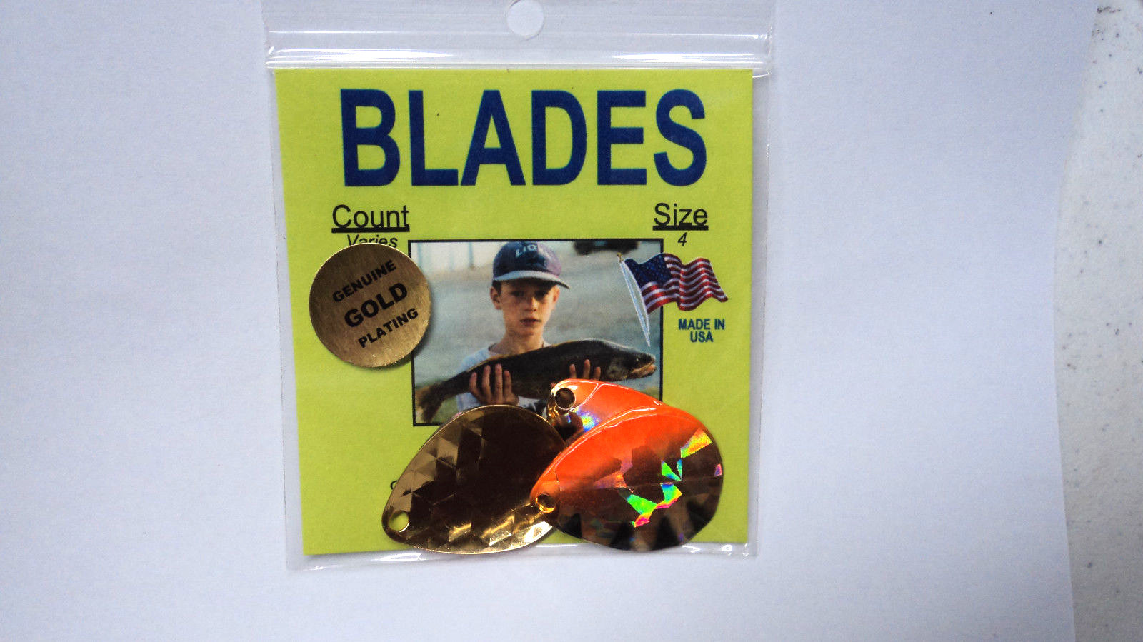 Custom #4 Colorado Blade, 2 Pks of 3 = 6 Blades, Gold-Plated Orange ...