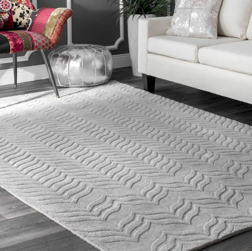 Chevron Grey Rug