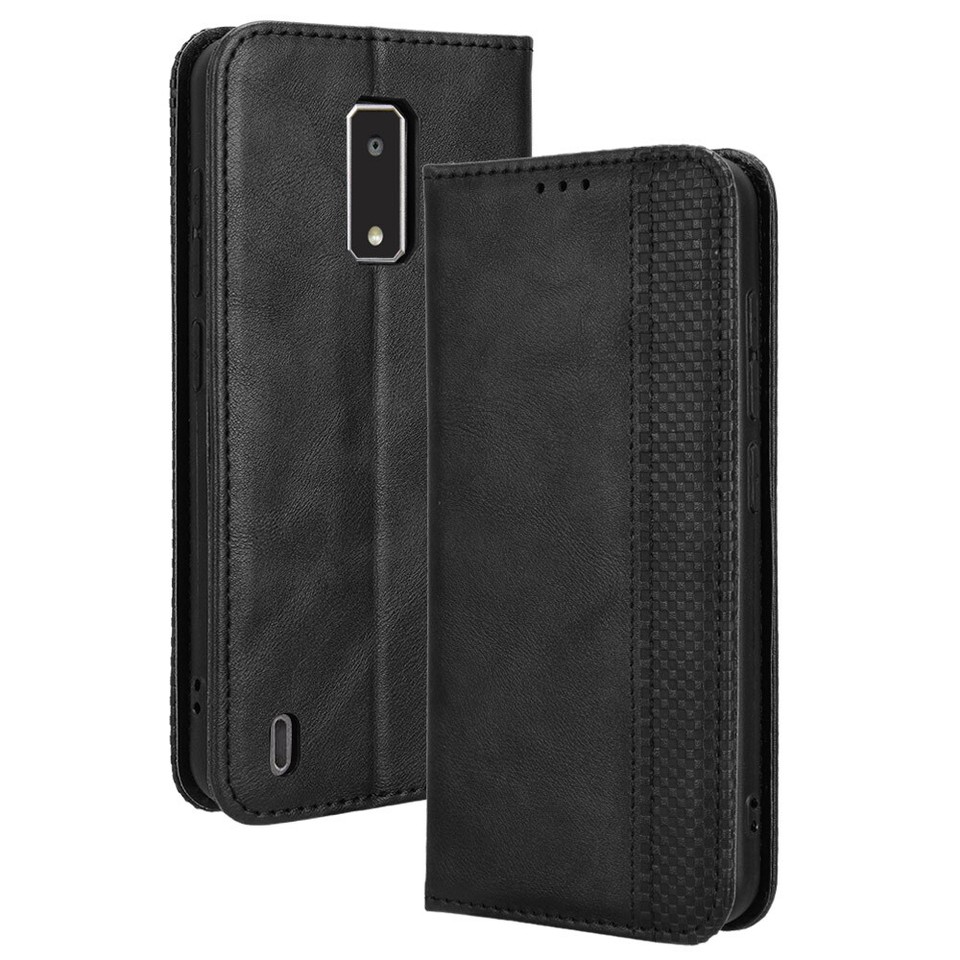 For BLU View 4 B135DL Leather Wallet Card Holder Stand Case + Screen ...