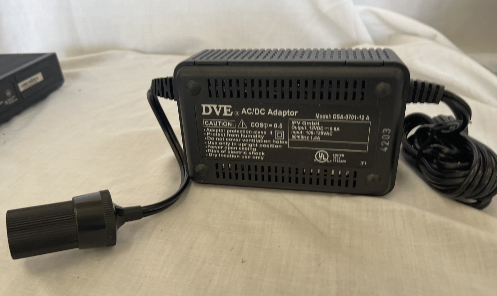 DVE Switching Power Supply AC /dc Adapter Dsa-0701-12 12v 5.8a for sale ...