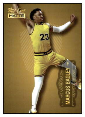 MARCUS BAGLEY RC 2022 Wild Card Gold Matte ROOKIE #55 Arizona State NBA ...