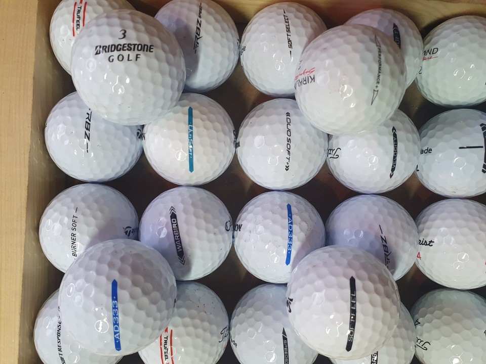 30 x Mixed Golf Balls - Premium Brands - A Grade - All White - Free ...