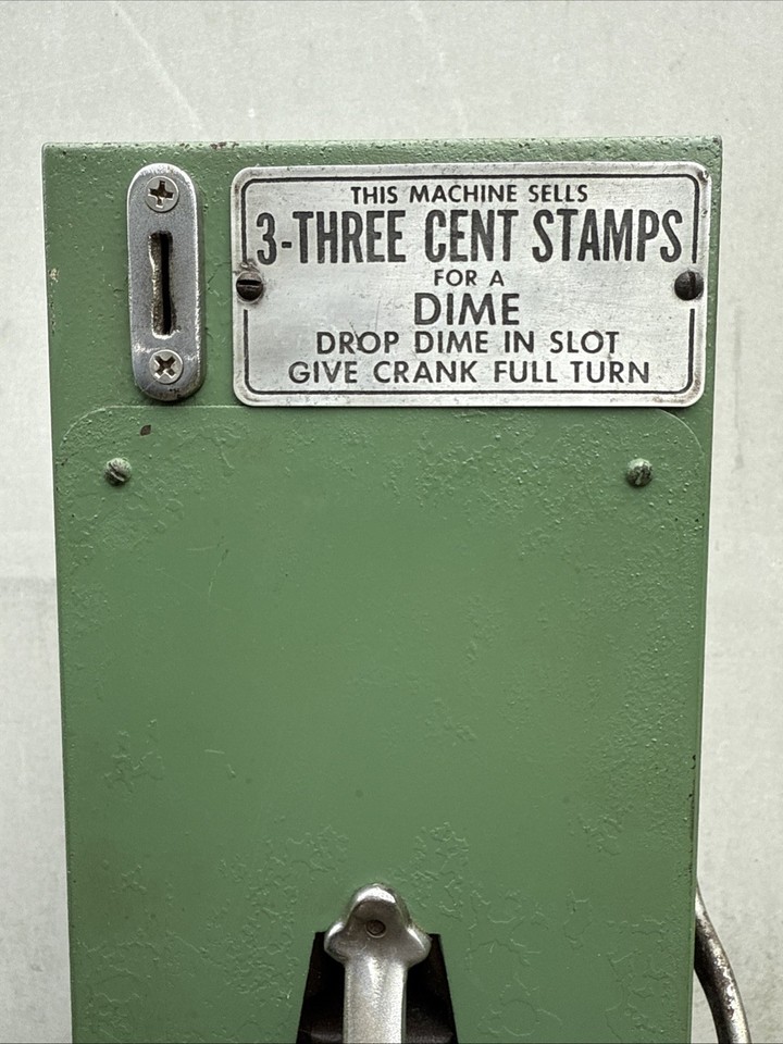 Vintage Schermack Model 310 D 3-Cent Sanitary Stamp Vending Machine (No ...