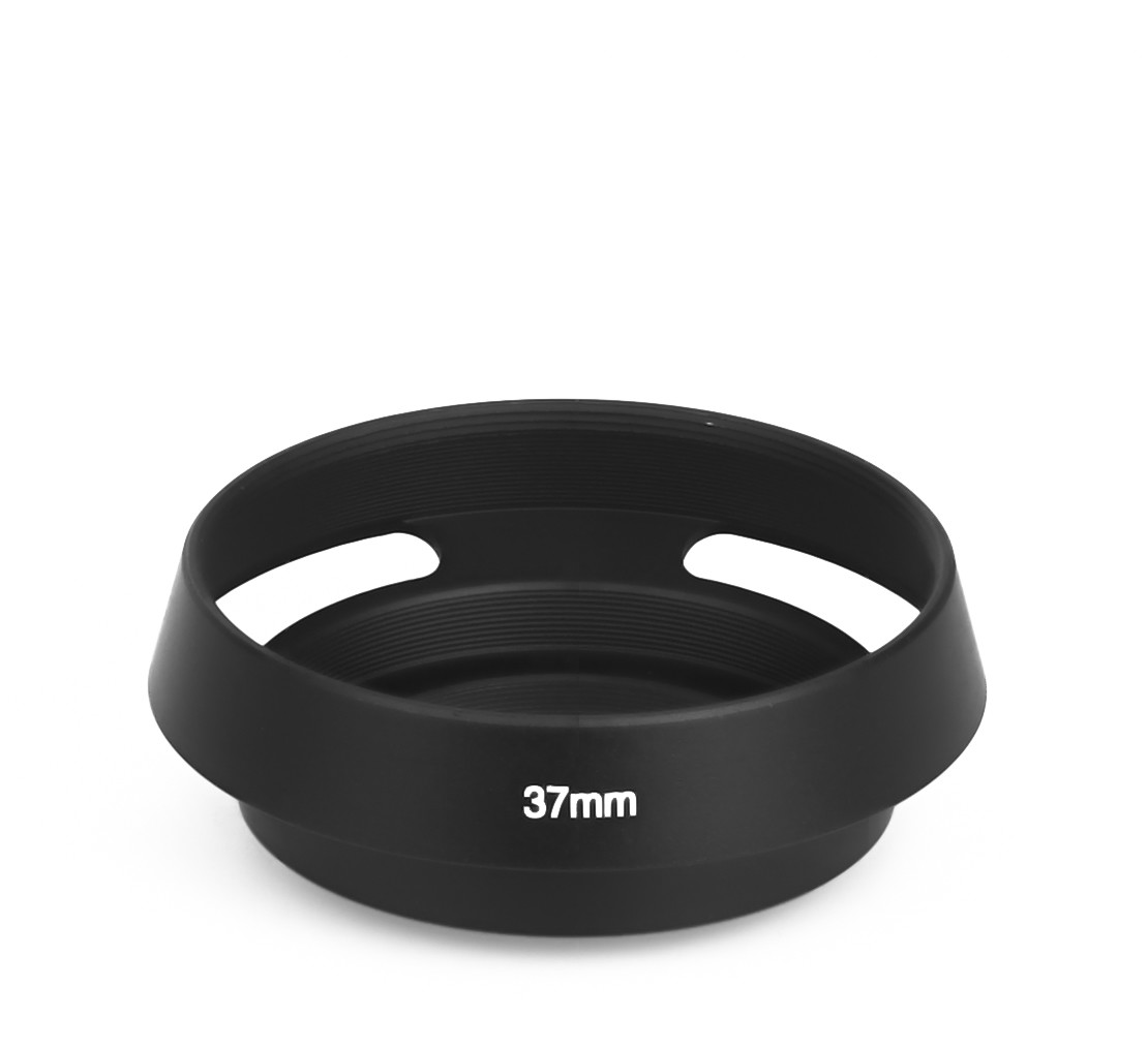 Slotted Hood 37mm Lens Hood Sunshade Metal Universal Black 37 mm | eBay