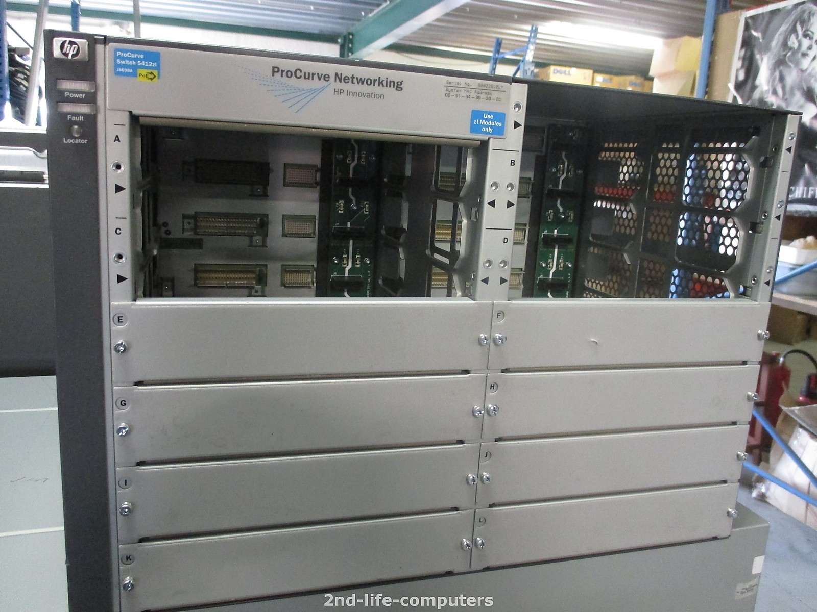 HP J8698A 5412ZL ProCurve Network Switch 12-Slot Chassis - EMPTY NO ...