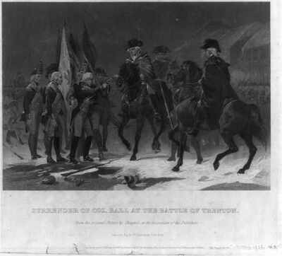 Photo:Surrender,Colonel Johann Rall,1726-76,Battle of Trenton | eBay