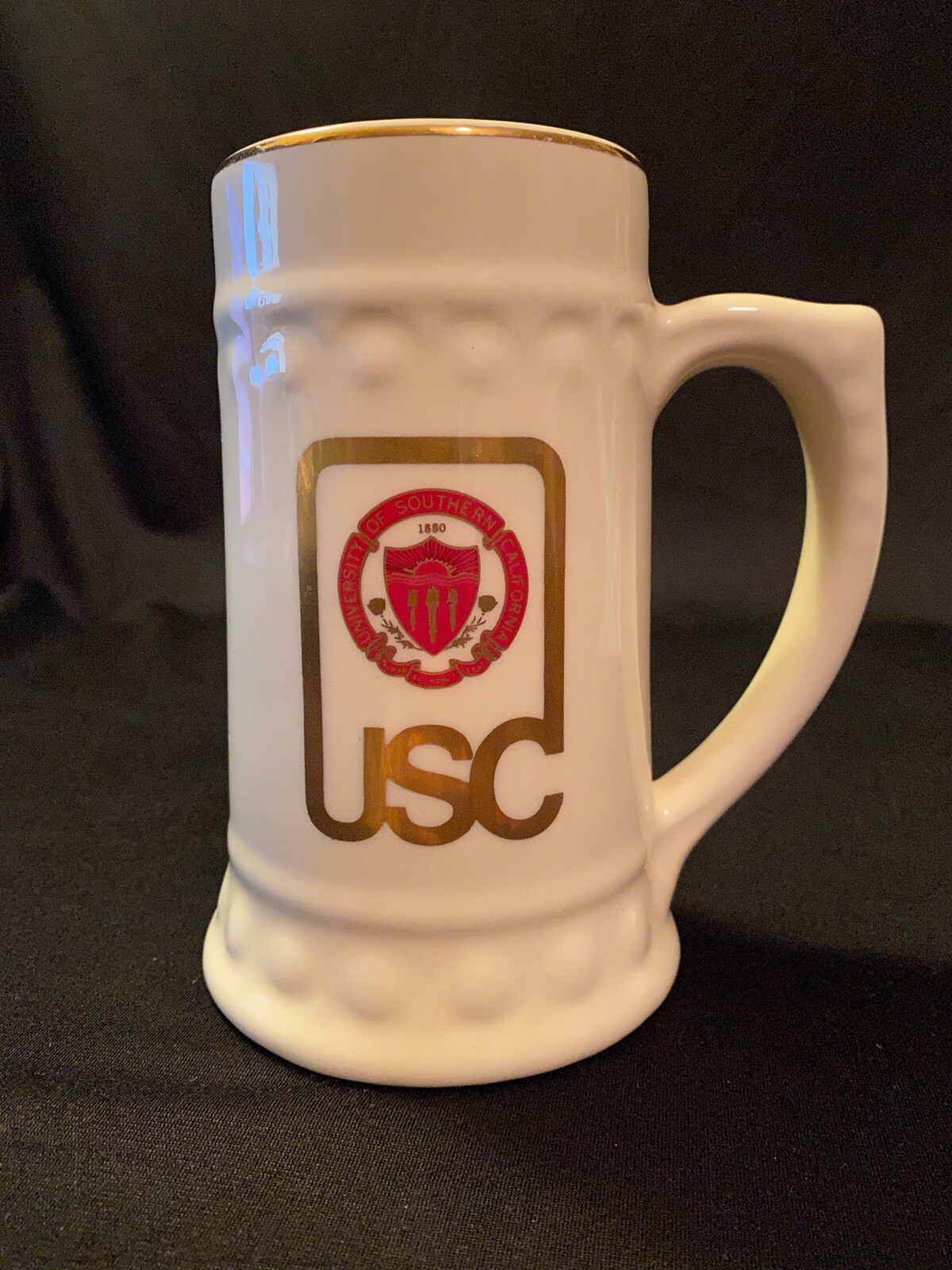 Vtg USC University of California So Cal Ceramic Beer Stein 1880-1980 ...
