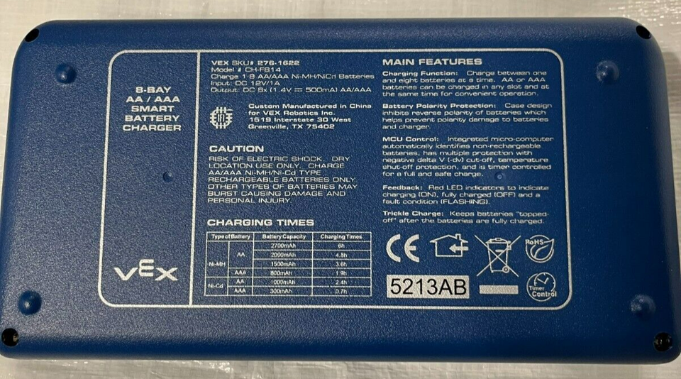 VEX IQ - 8-bay Robotics Charger | eBay